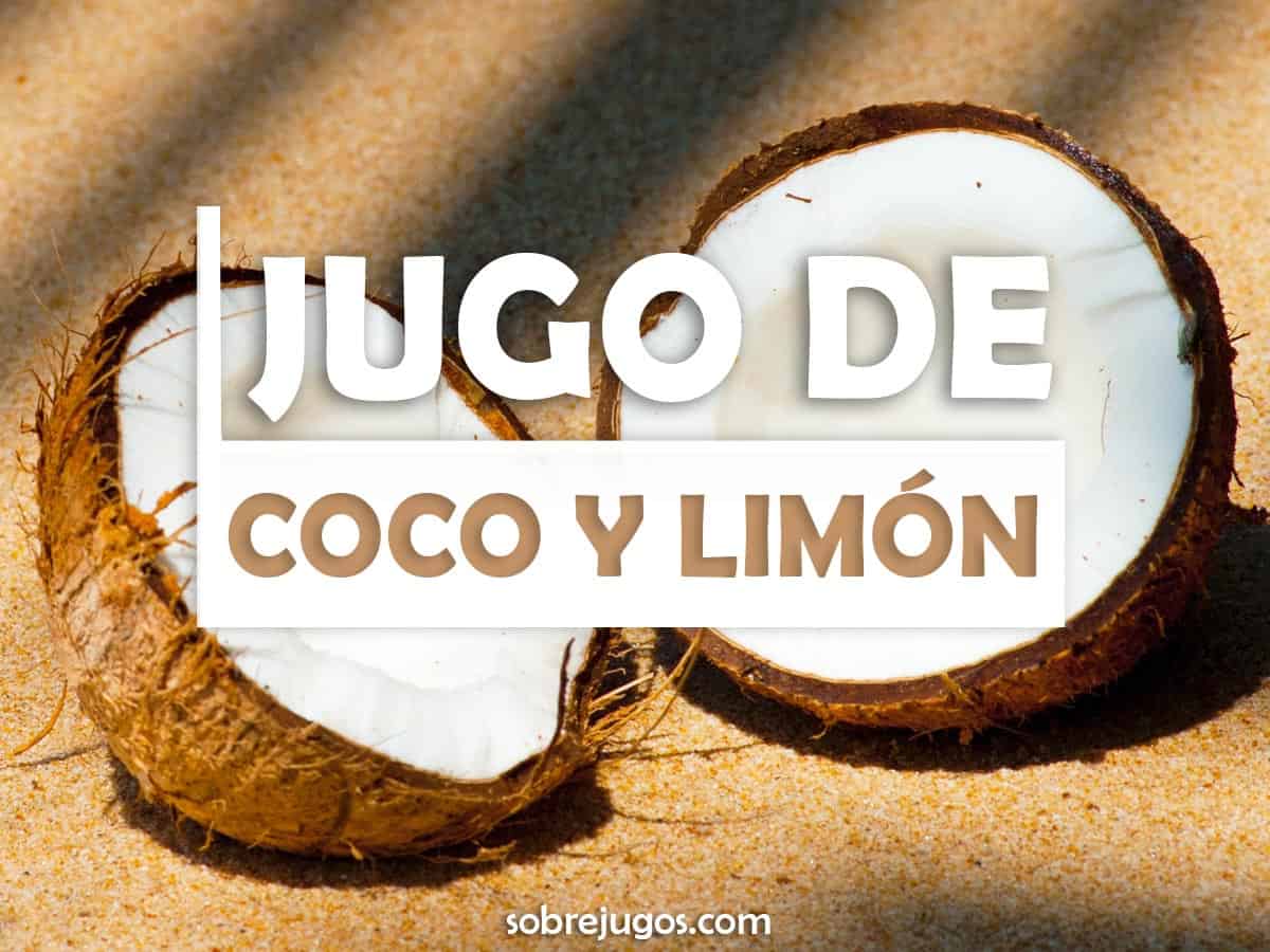 Jugo De Agua De Coco Y Limón - Sobre Jugos