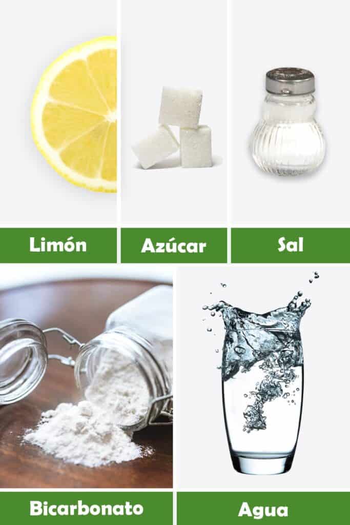Licuado De Limón, Bicarbonato, Sal, Azúcar Y Agua - Sobre Jugos